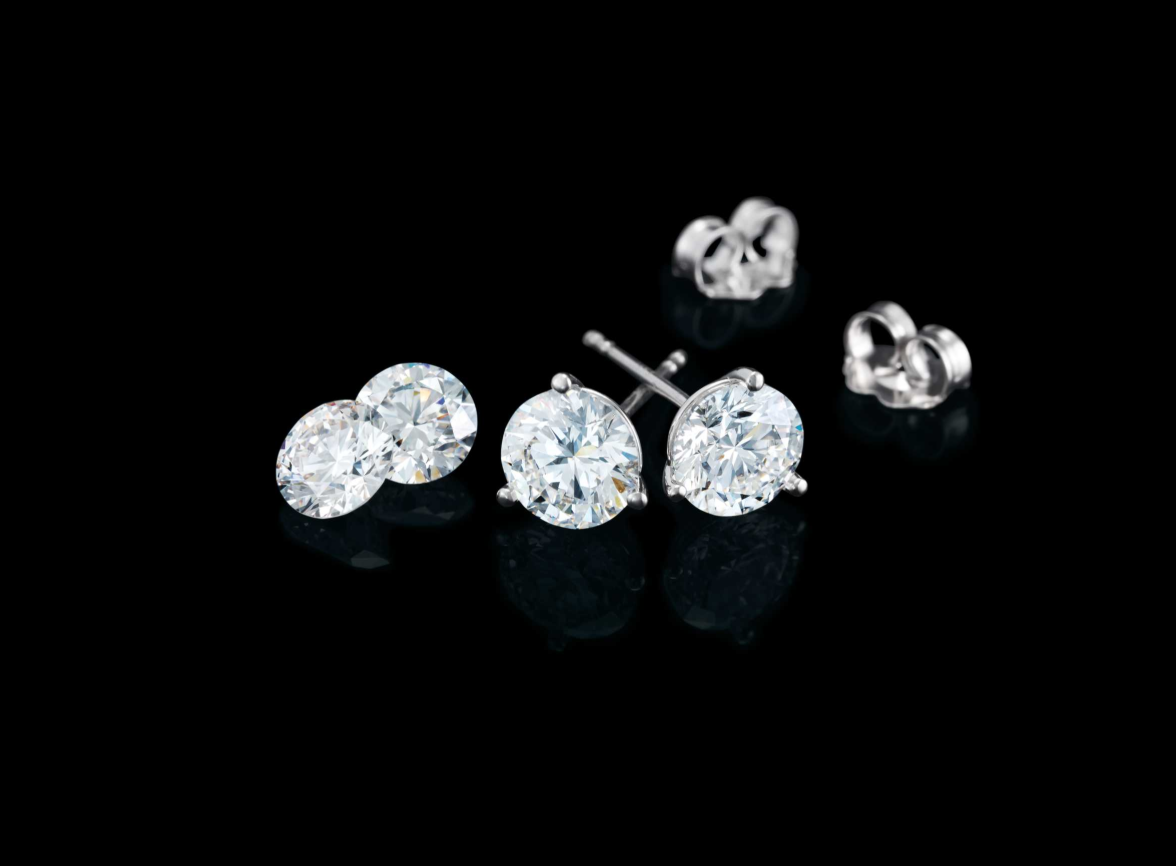 Matched Pair Diamond Earrings and Accessories | RH Bockstruck